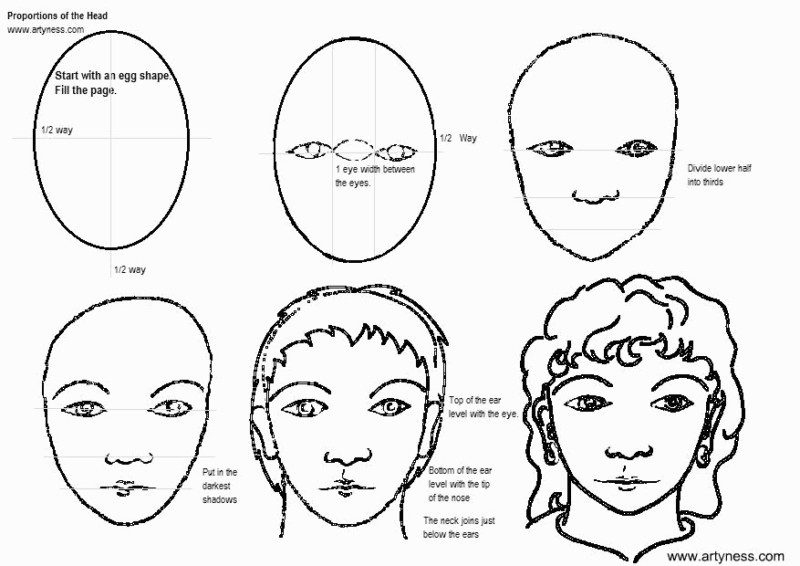 How To Draw A Face 25 Ways - Drawing Made Easy